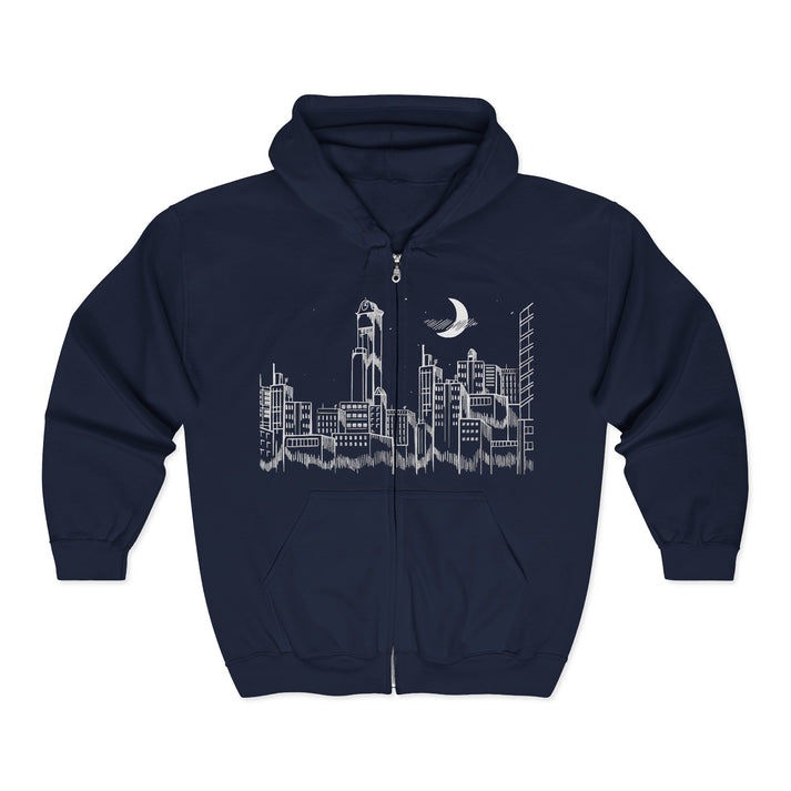 Drop Dead Skyline Zip-Up Hoodie – DROP DEAD SERIOUS
